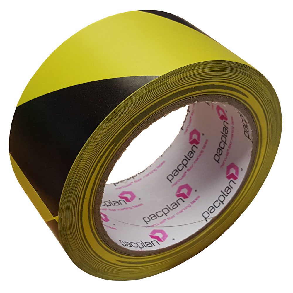 Black/Yellow Floor Marking Tape - 50mm x 33m
