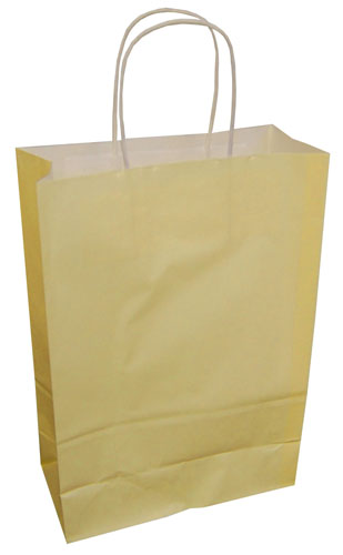 Paper Carrier Bags Cream 180 x 80 x 220mm