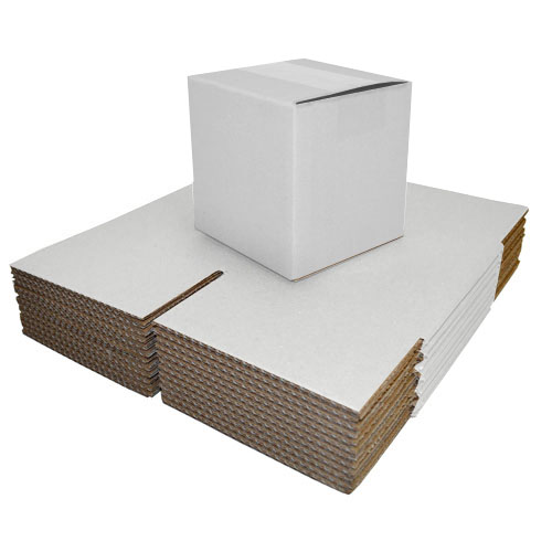 White Single Walled Boxes 254 x 254 x 254mm (10 x 10 x 10")